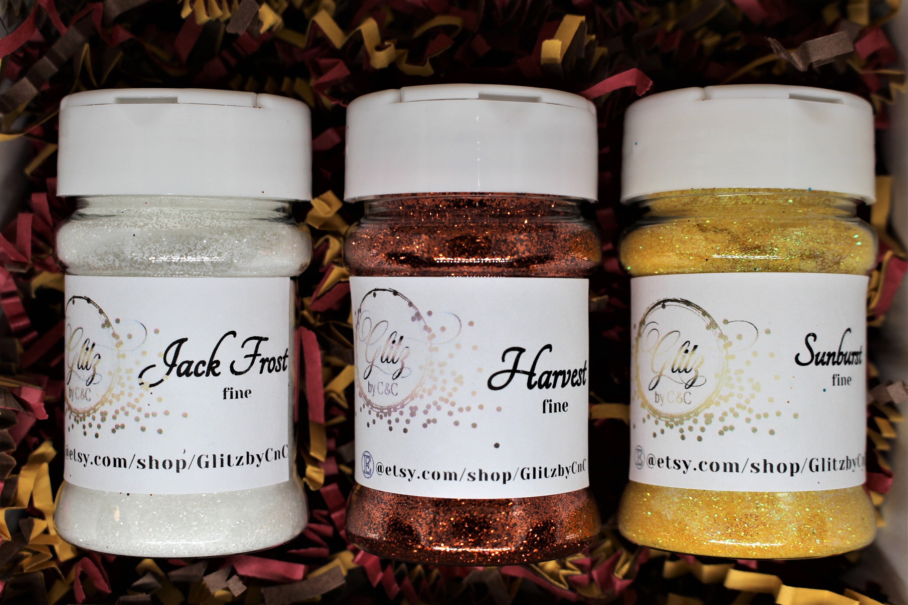 Candy Corn Bundle Themed Glitter Pack White Jack Frost - Etsy