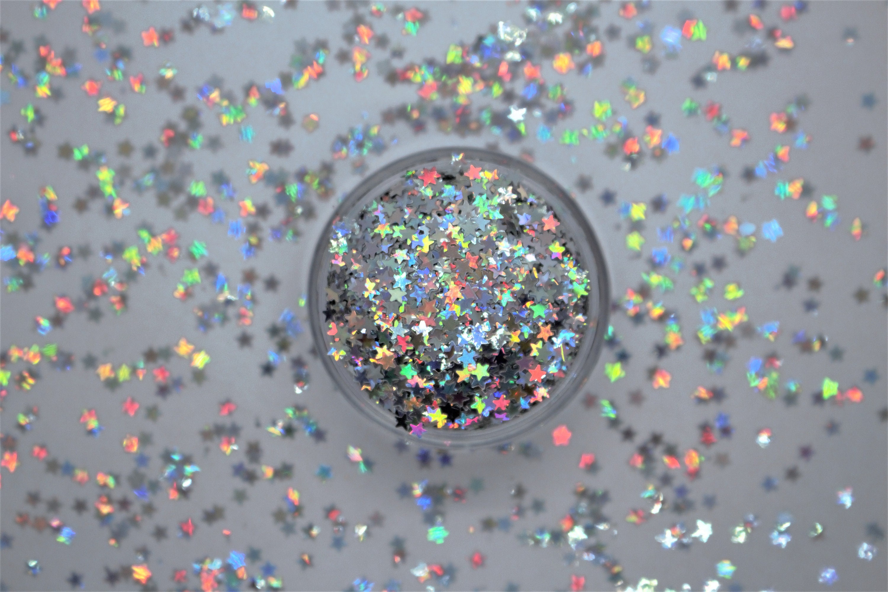 Holographic Star Shape Glitter Star Glitter Star Shape | Etsy