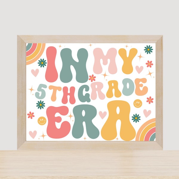5th Grade Sign - Etsy