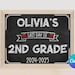 Editable Chalkboard School Sign | First & Last Day of School | Canva ...