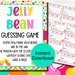 Jelly Bean Guessing Game, Printable Easter Games, Guess How Many Jelly ...