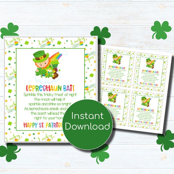 Leprechaun Bait Tag - Etsy