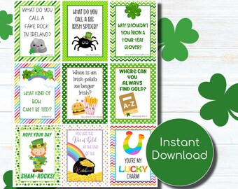 St. Patrick's Day Lunchbox Jokes for Kids - Etsy