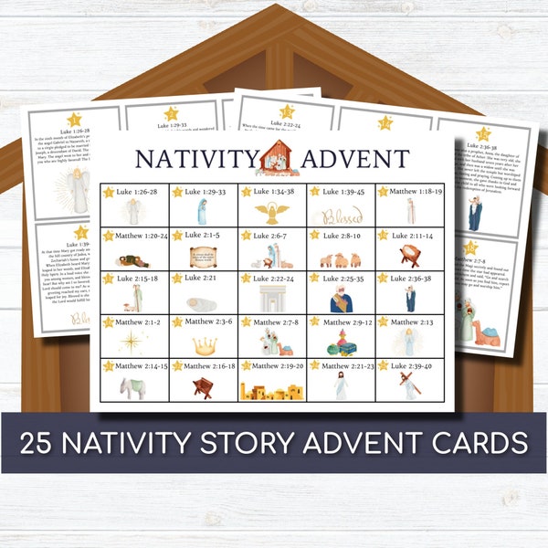 Nativity Advent - Etsy