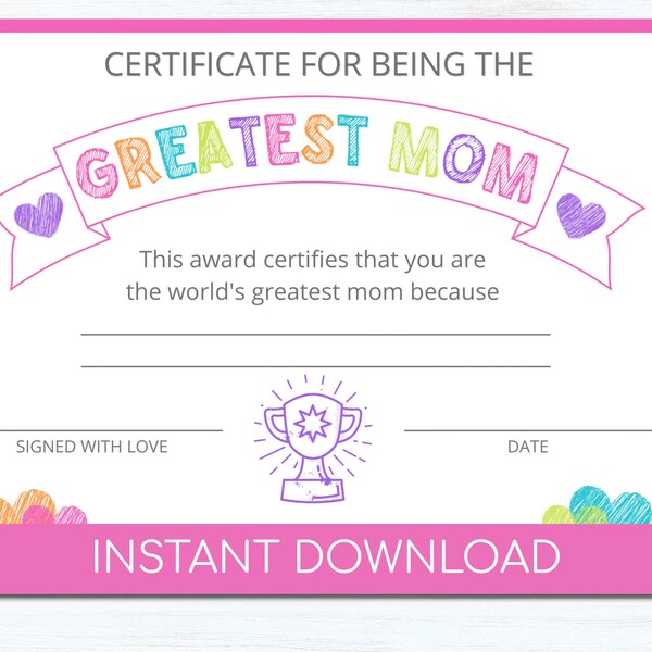 Mothers Day Printable - Etsy