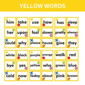 Printable Sight Words | Editable in Canva | Instant Download PDF - Etsy