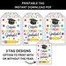Kindergarten Graduation Gift Tags, Graduation Party Favors, Student ...