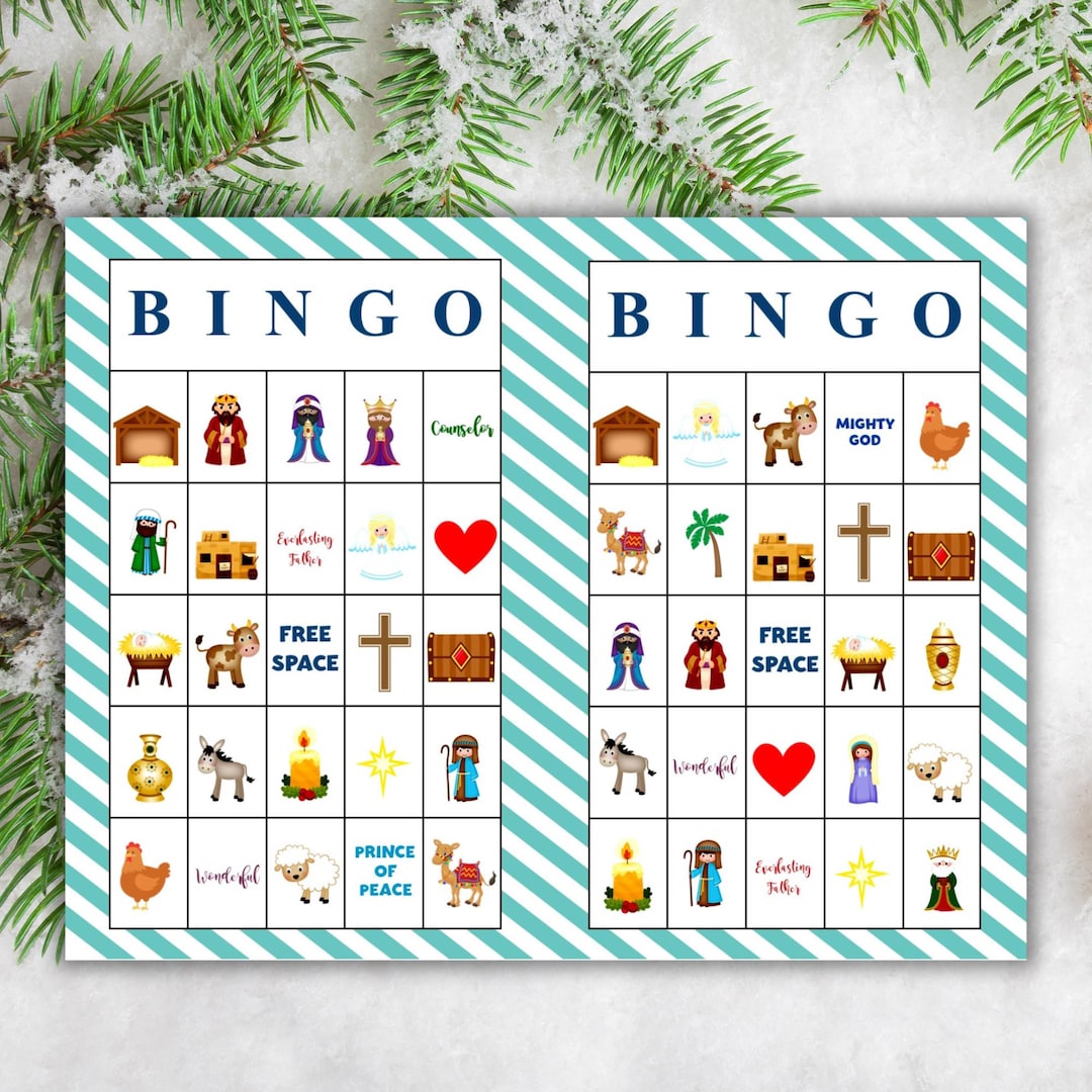 Nativity Bingo Game | Printable Christmas Activity for Kids - Etsy