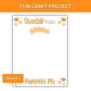 Pumpkin Pie Footprint Craft Fall and Thanksgiving Printable ...