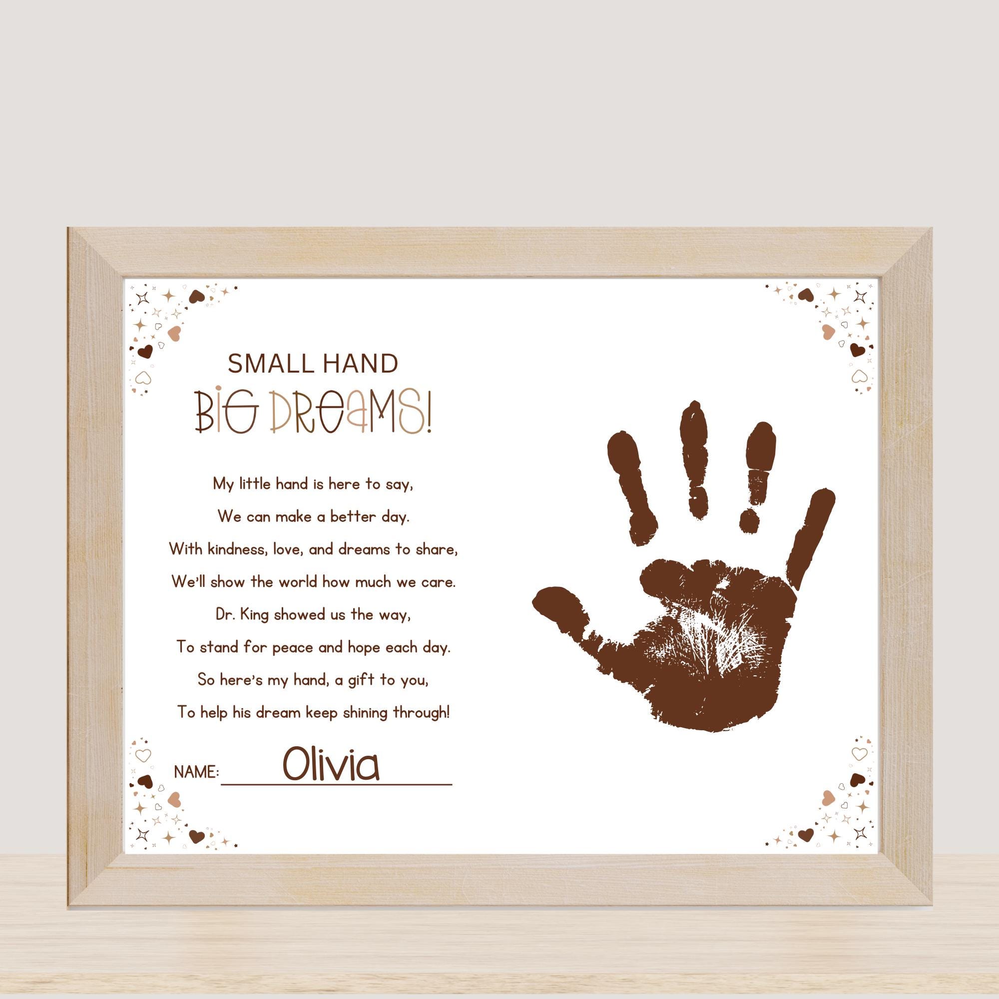 Martin Luther King Jr Day Handprint Craft, MLK Classroom Activity - Etsy