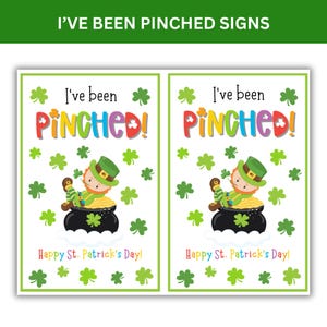 You've Been Pinched Printable | St. Patrick's Day Game | Instant ...