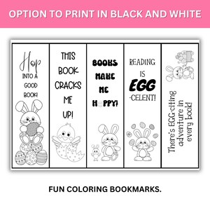 Printable Easter Bookmarks | Color & Coloring Page Options | Fun Kids ...