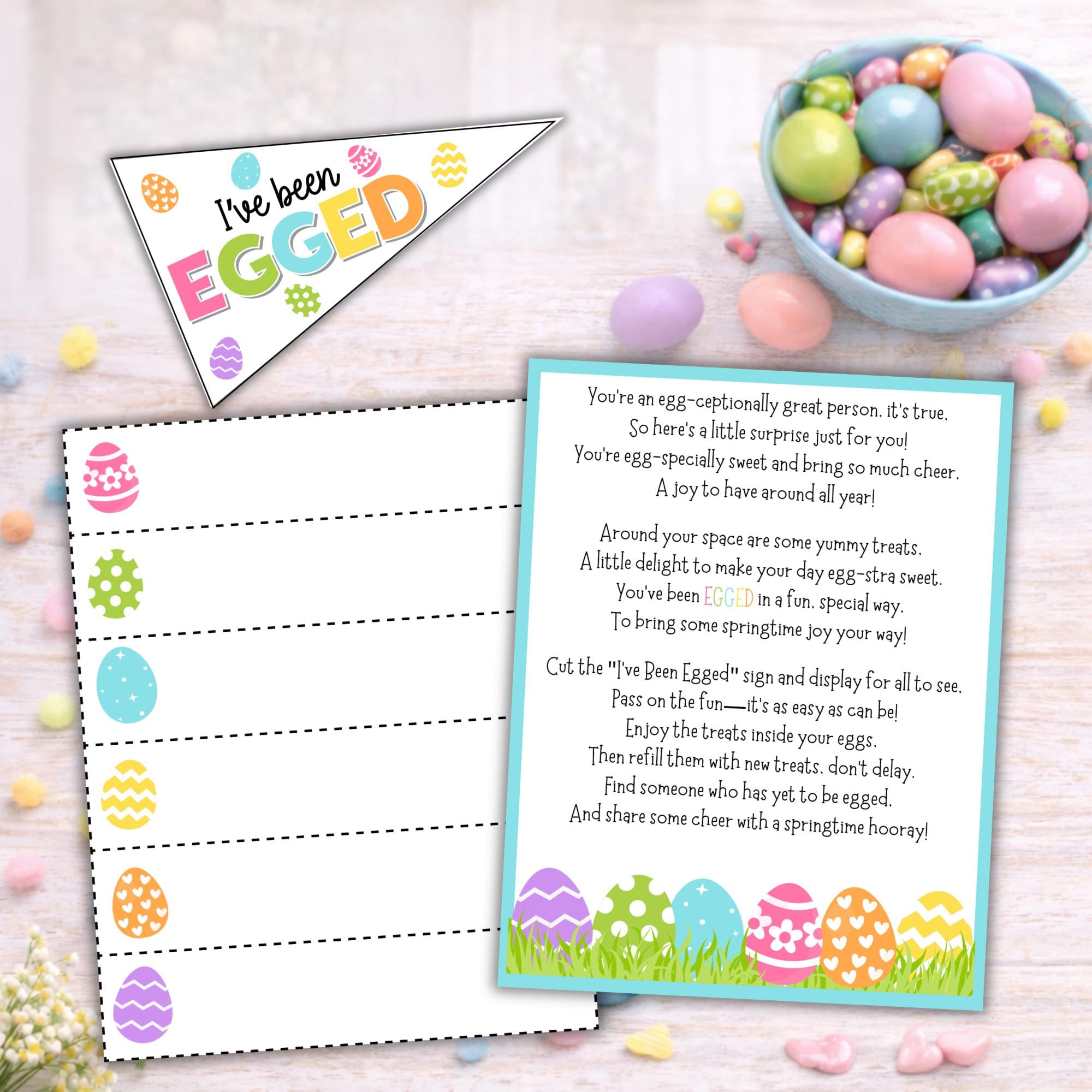 Staff Egg Gram Printable | You've Been Egged Office Game | Teacher ...