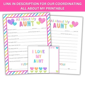 Greatest Aunt Certificate Printable | Mother's Day Gift | Birthday Gift ...