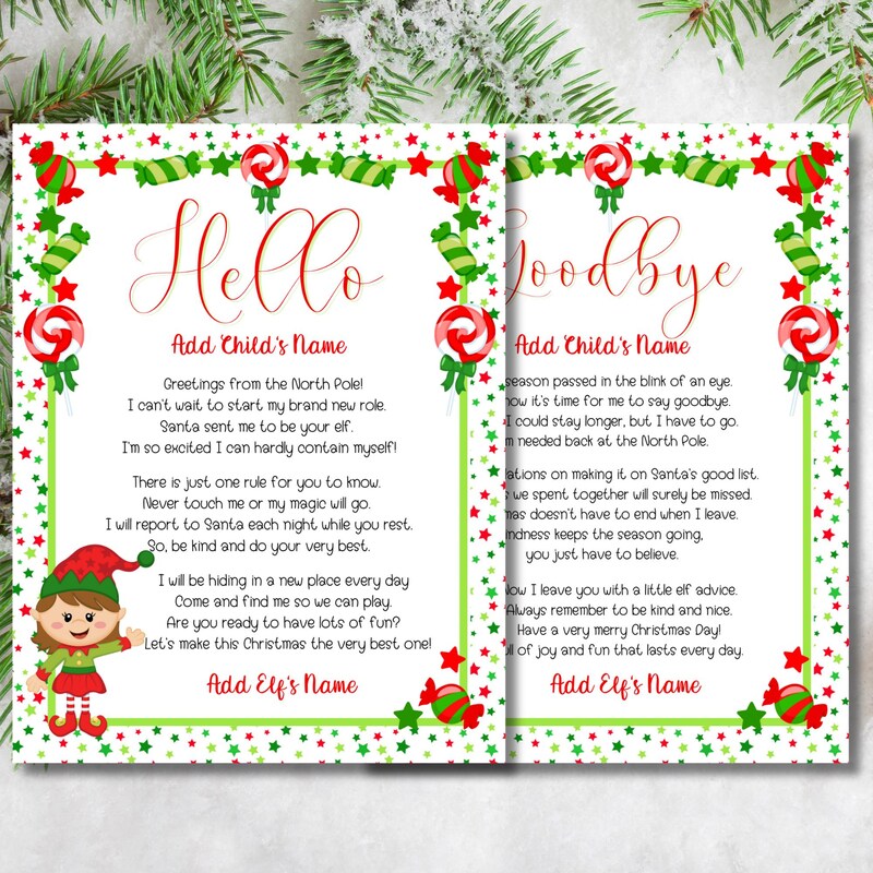 First Letter From Elf - Etsy