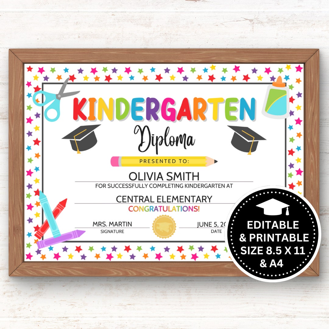 Kindergarten Graduation Ideas, Printable Kindergarten Graduation ...