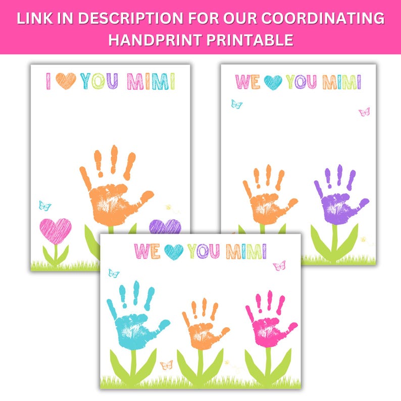 All About My Mimi Printable, Mother's Day Gift (PDF & JPG) - Etsy