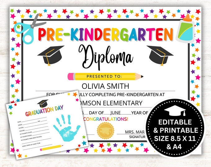 Transitional Kindergarten Certificate, Kindergarten Promotion ...