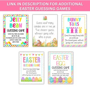 Easter Egg Guessing Game: Printable Party Activity (instant Download ...
