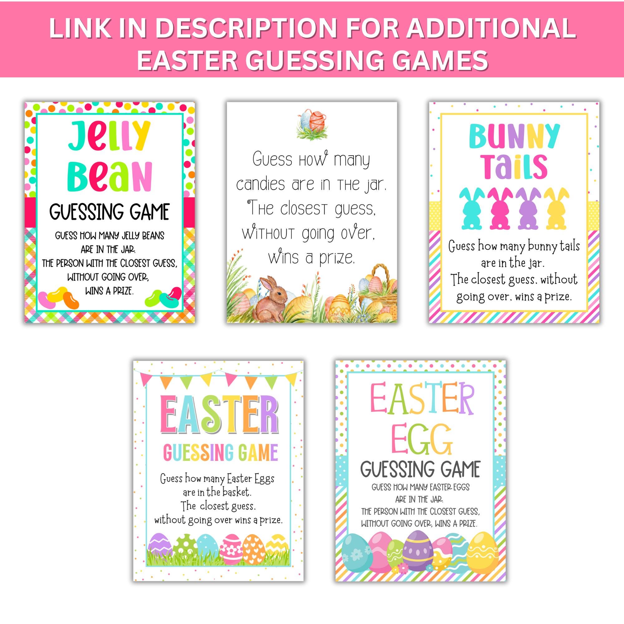 Easter Egg Guessing Game: Printable Party Activity (instant Download ...
