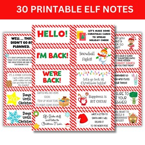 Printable 60 Elf Note Set | Fun & Easy Elf Prop Notes | Instant ...