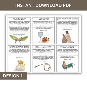 Easter Story Printable | Resurrection Story Cards | Christian Easter ...