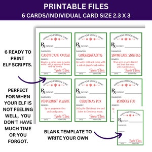 Elf Prop Doctor Scripts, Santa's 'doctor's Note', Christmas Elf Props ...