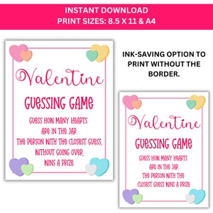 Printable Valentine Games, Classroom Valentine's Day Party, Valentine's ...
