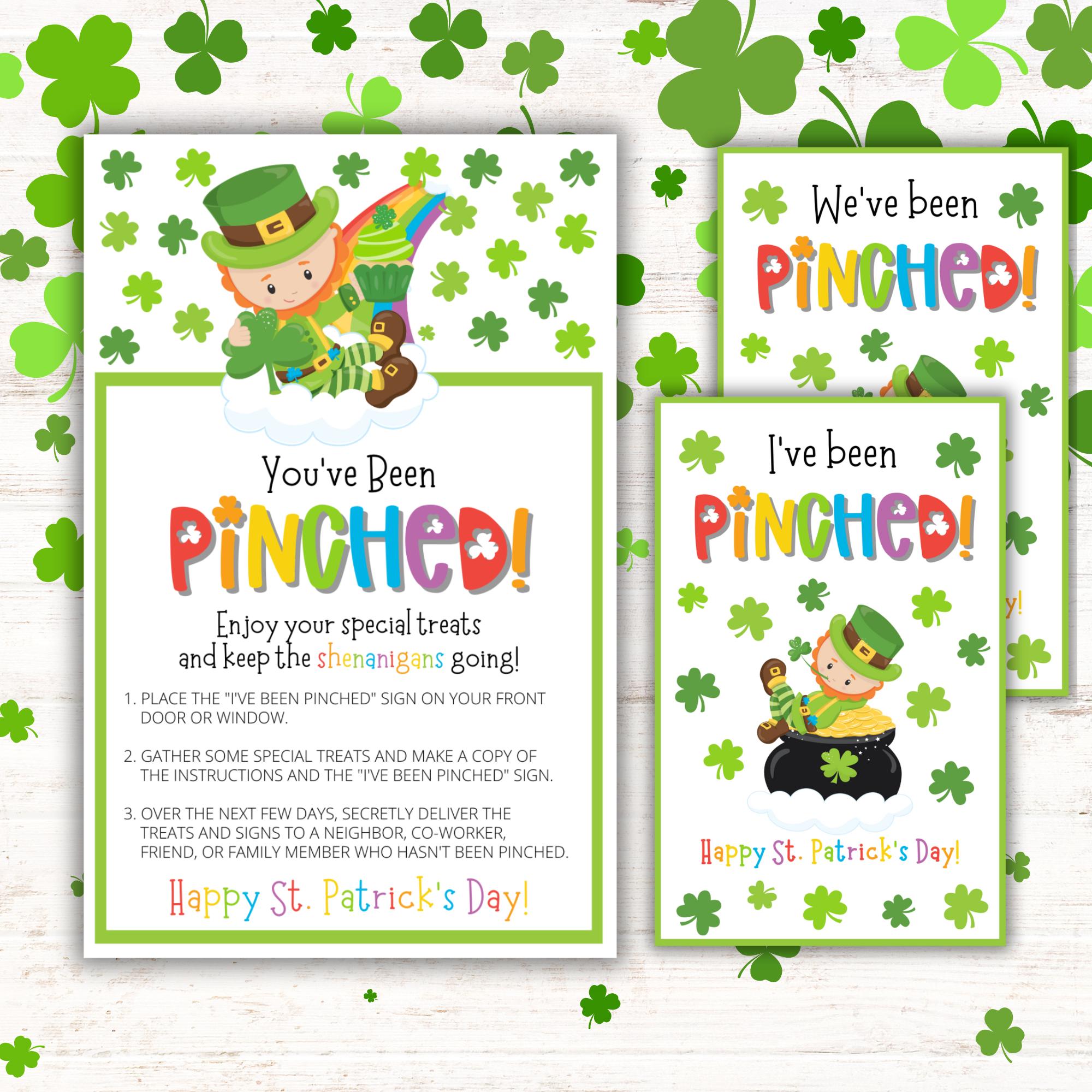 You've Been Pinched Printable | St. Patrick's Day Game | Instant ...