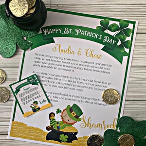 Editable Leprechaun Letter, Letter From the Leprechaun, Personalized St ...