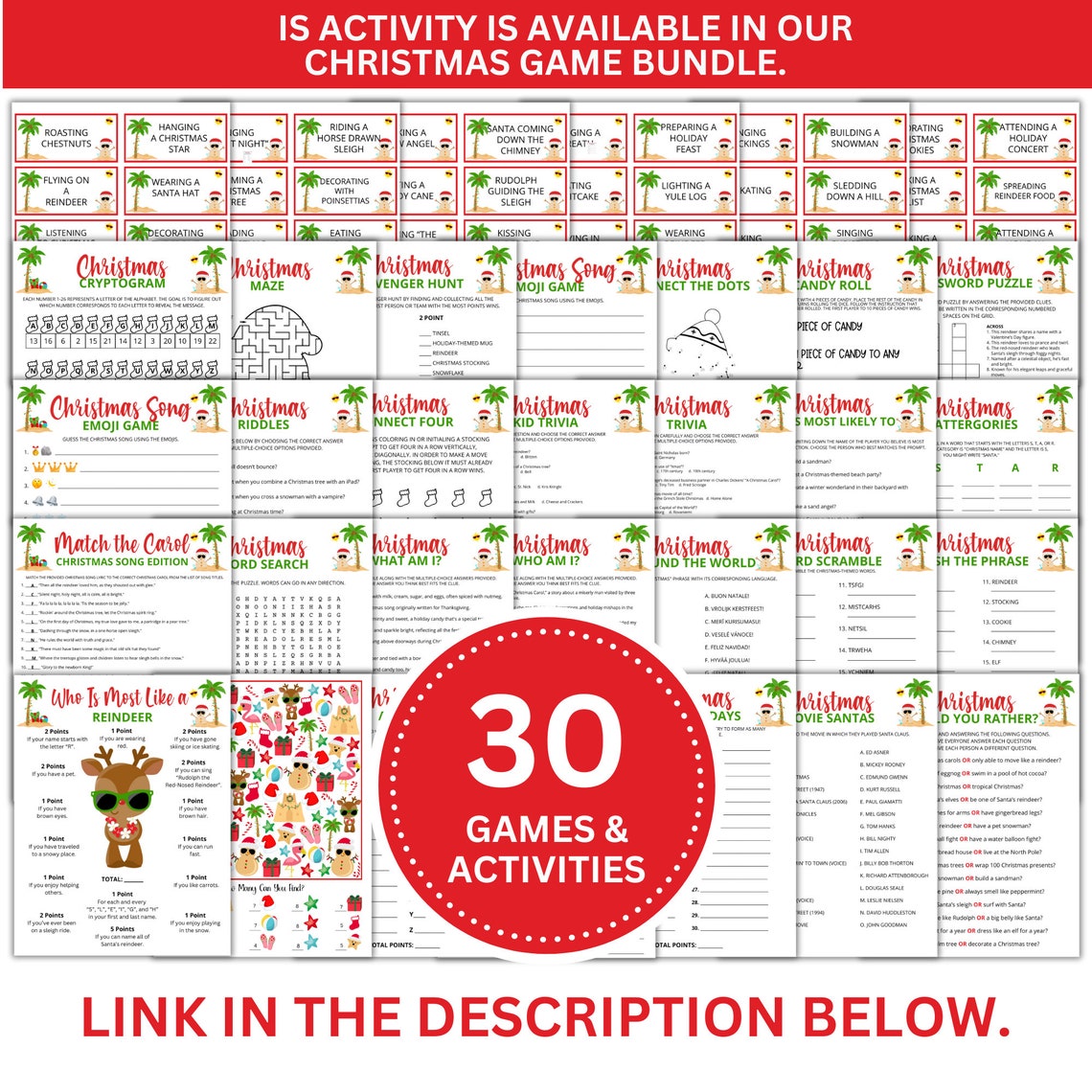 Christmas How Many Can You Find Printable | Christmas in July Activity ...