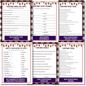 Printable Christmas/holiday Game Bundle 20 Games and Activities Instant ...