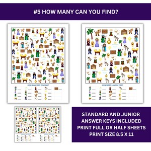 Printable Nativity Games Nativity Christmas Game and Activity Bundle ...