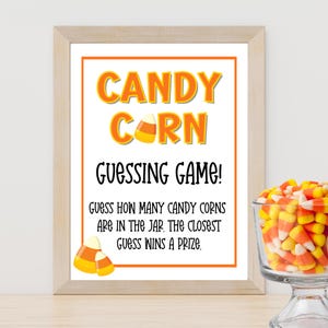 Candy Corn Guessing Game: Halloween Party, Classroom (instant PDF ...