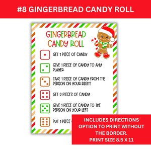 Gingerbread Game Bundle | Printable Holiday Activities PDF - Etsy