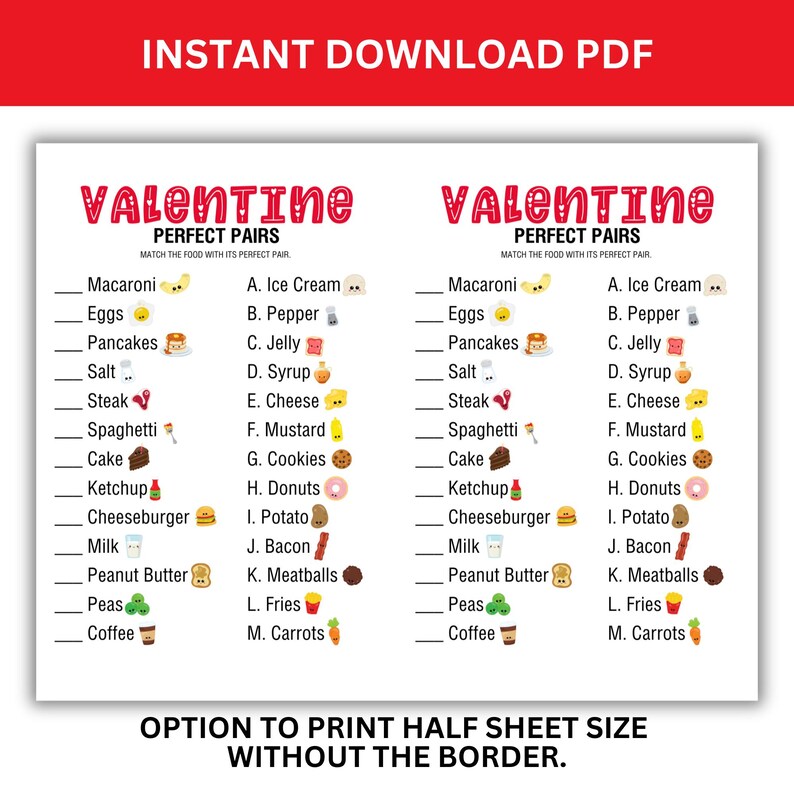 Printable Valentine's Day Games Bundle: Kids Activities (instant ...
