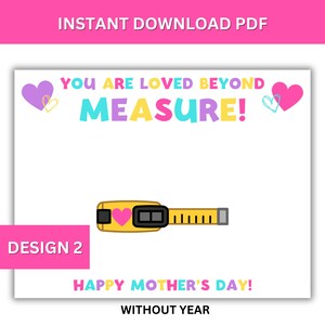 Mother's Day Handprint Printable - You Are Loved Beyond Measure, Mother ...