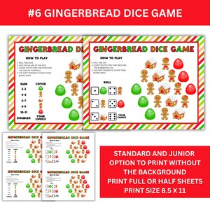 Gingerbread Game Bundle | Printable Holiday Activities PDF - Etsy