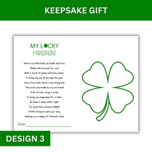 St. Patrick's Day Handprint Craft: Four-leaf Clover | My Lucky ...
