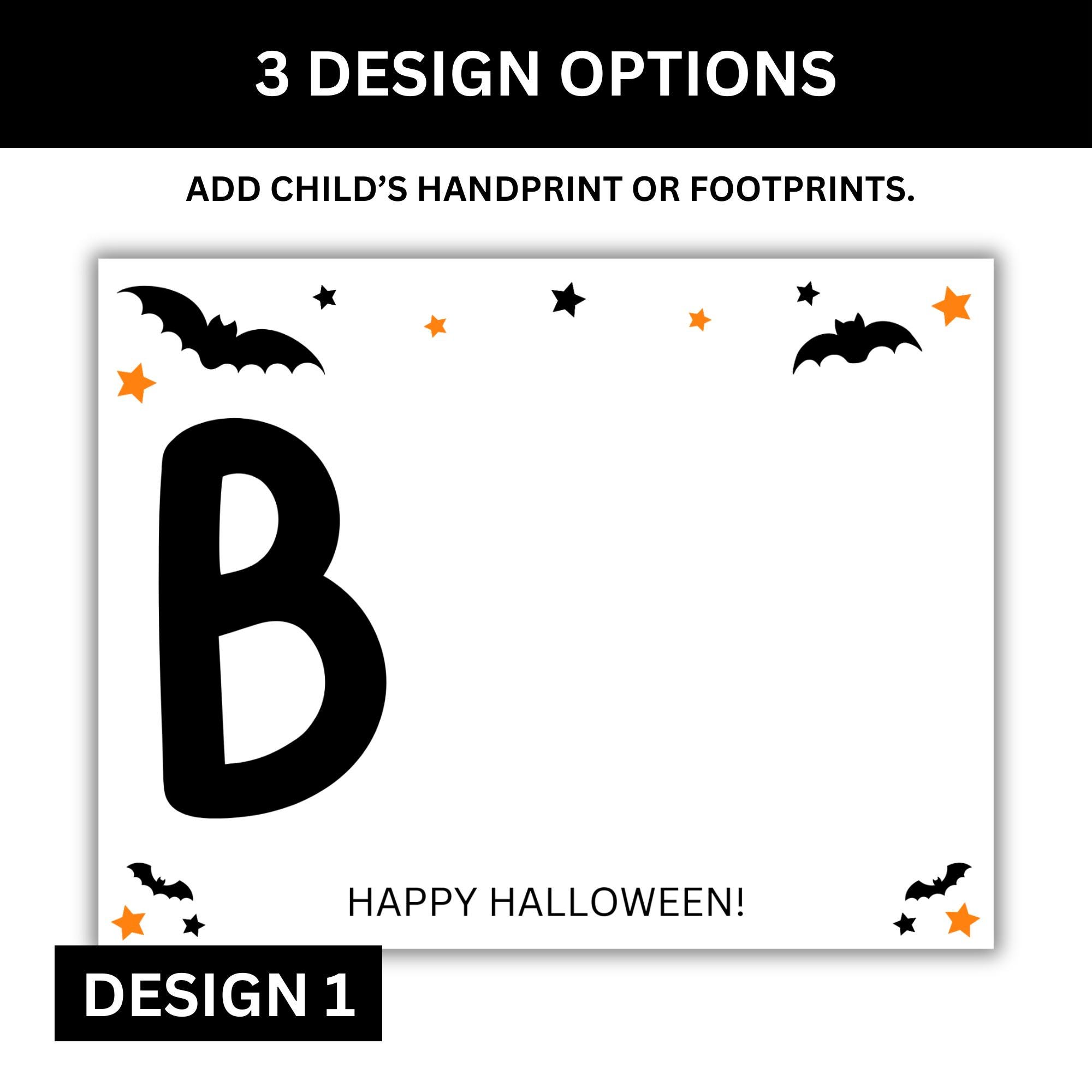 Boo Ghost Handprint Footprint Art: Halloween Keepsake (digital Download ...