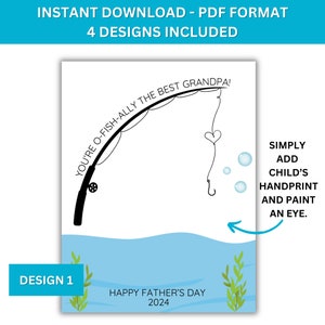 Father's Day Handprint Printable Craft | Gift for Grandpa | You're O ...