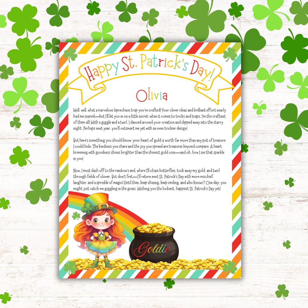Letter From the Leprechaun | Printable St. Patrick’s Day Letter ...