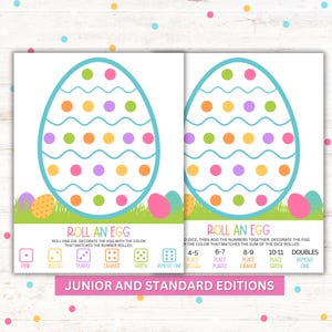 Roll an Easter Egg Game | Fun Printable Easter Activity | Instant ...