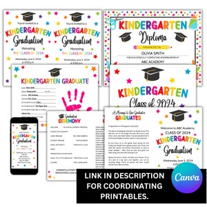 Editable Kindergarten Graduation Gift Tag, End of the Year Gift Tags ...