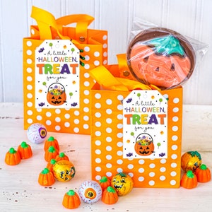 Editable Halloween Gift Tag | A Little Halloween Treat for You ...