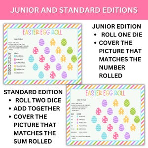 Easter Egg Roll Game Printable | Fun Easter Activity for Kids | Instant ...