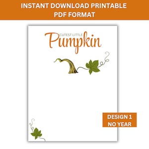Cutest Little Pumpkin Handprint Craft Printable | Pumpkin Footprint ...