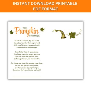 Pumpkin Promise Handprint Craft Printable | DIY Christian Pumpkin Kids ...