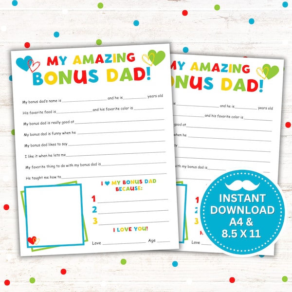 Bonus Dad Svg - Etsy