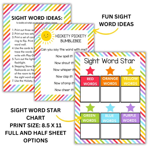 Sight Words Template
